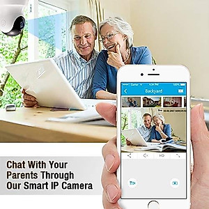 TENVIS Home Pet Camera, FHD 1080P Indoor Video Surveillance System, Sound/Motion Detection | 355° Pan/Tilt, 2-Way Audio, Smart App, Family & Pet Friendly