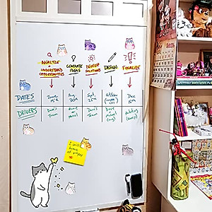 MORCART 30PCS Cat Magnets for Fridge, Cute Magnets for Refrigerator Locker Whiteboard Decorative Magnetic Board Cabinets Classroom Office Cubicle School Gift for Adult