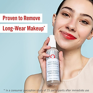 First Aid Beauty 2-in-1 Face Cleansing Oil + Makeup Remover – Leaves Skin Clean & Makeup Free – Daily Face Wash for Dry, Oily, Normal & Combination Skin – 5.0 oz