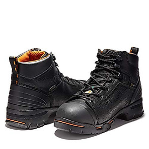 Timberland PRO Men's Endurance Puncture Resistant WaterPROof Steel Toe 6" Workboot,Black,10.5 W