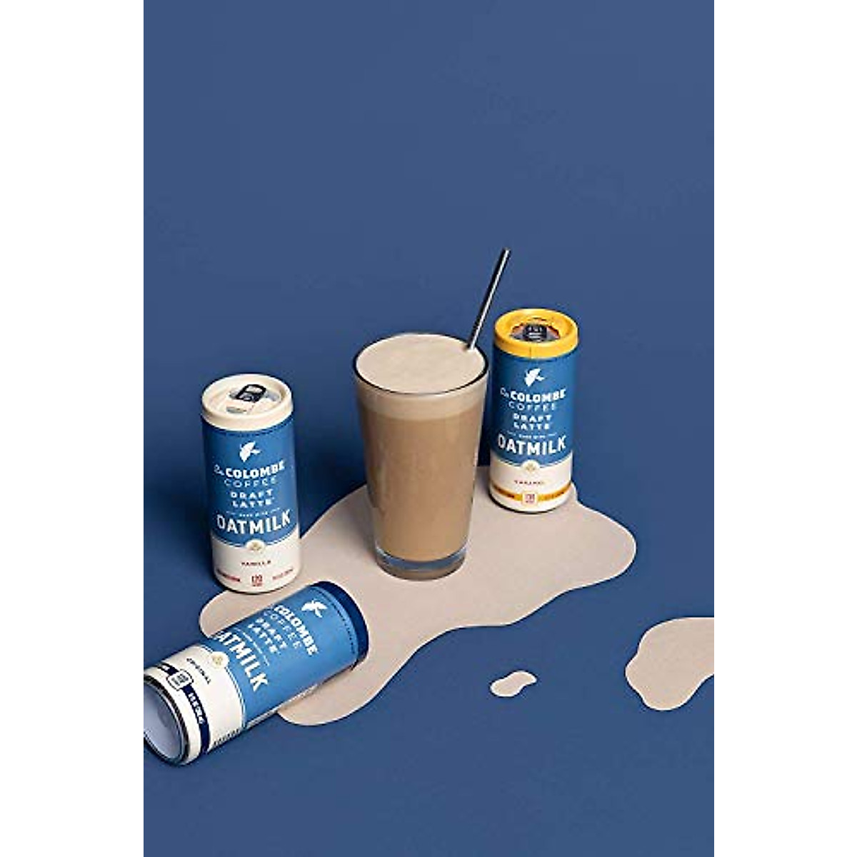 La Colombe Oatmilk Coffee - Draft Latte, Coffee Caramel, 9 Fl Oz (Pack of 12)