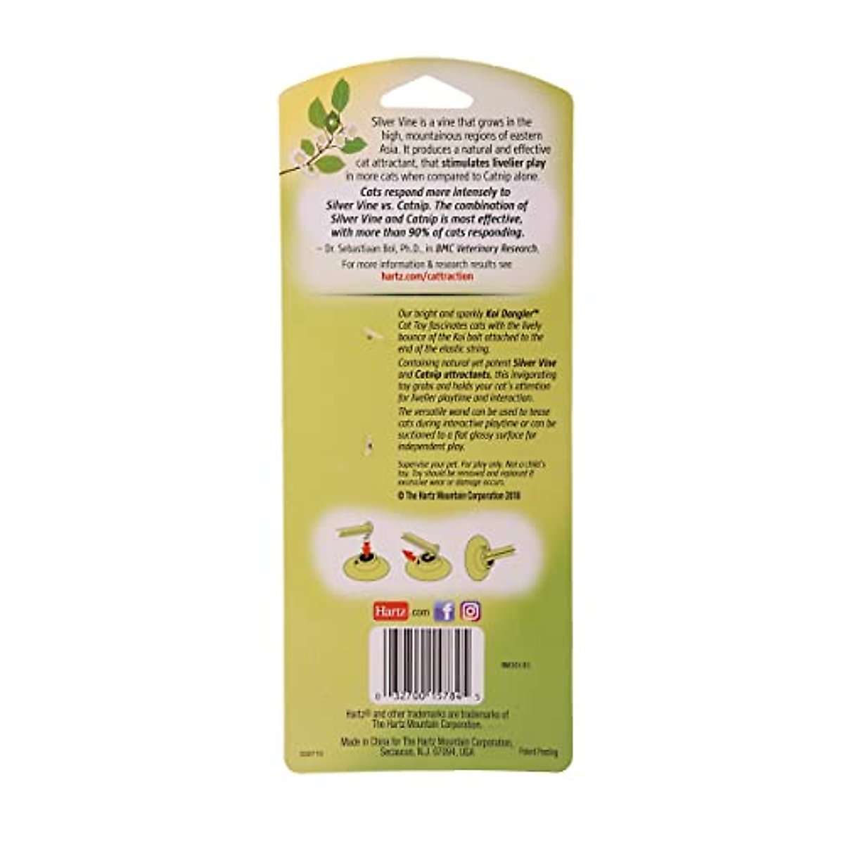 Hartz Cattraction with Silver Vine & Catnip Koi Dangler