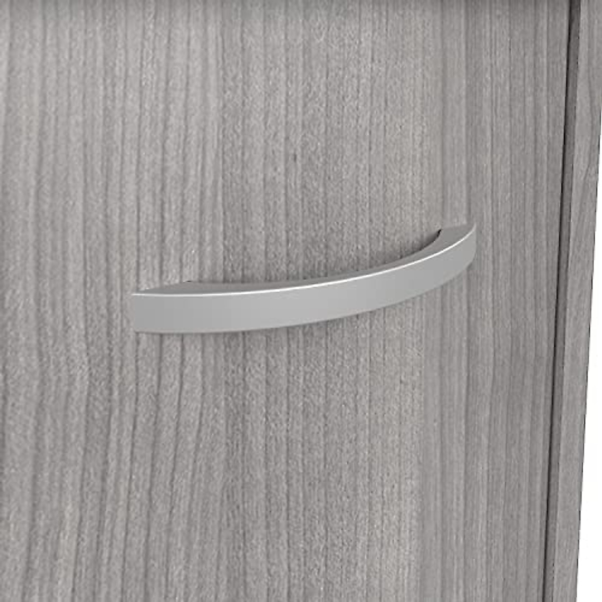 Bush Business Furniture Studio C Office Storage Cabinet with Doors and Shelves, 72W, Platinum Gray