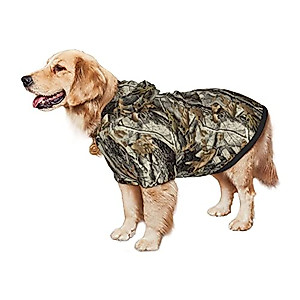 Large Dog Hoodie Mossy-Tree-Camo-Leaf Pet Clothes Sweater with Hat Soft Cat Outfit Coat X-Large