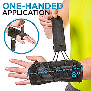 BraceAbility Gaming Wrist Brace - Video Game Support Guard for Console, Laptop, or PC Computer Keyboard and Mouse Gamer with Repetitive Strain Injury (RSI) Pain or Carpal Tunnel Syndrome (Left Hand)