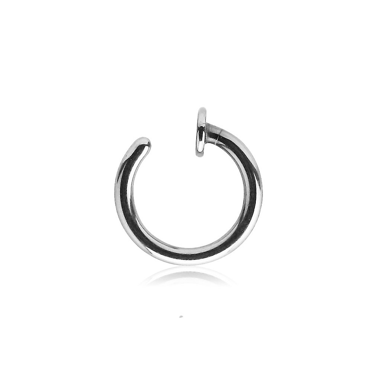 Titanium Open Nose Ring 1/4" - 6mm Hoop 18G