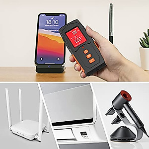 EMF Meter Handheld Electromagnetic Field Radiation Detector Rechargeable Digital LCD EMF Meter Tester for Home Outdoor and Ghost Hunting Inspections