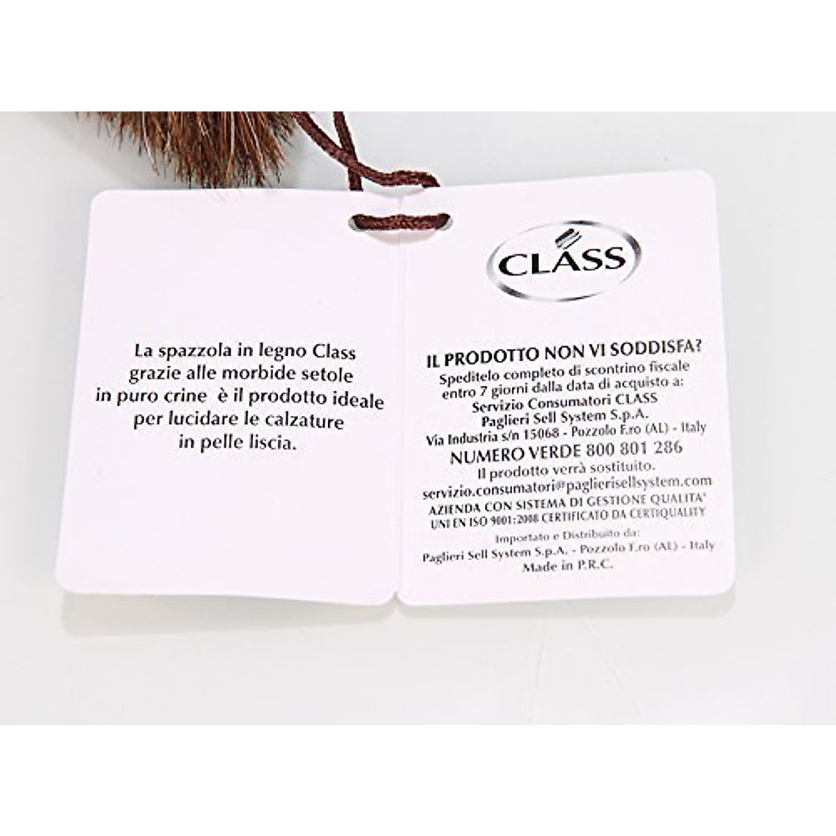 Italian" Class" Brand Wood 100% Horsehair shoe Soft Brush Interior Upholstery Brush