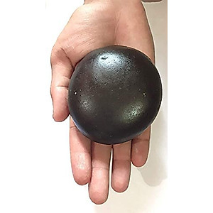 Ram Ratan Kendra Shaligram Shila | Nepal Gandaki River Saligram Stone | 1.5 Inch (Shaligram Shila 100-150 gm).by DHAMA Export