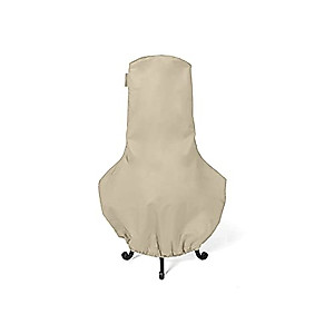 Covermates Chiminea Cover – Weather Resistant Polyester, Adjustable Drawcord, Elastic Hem, Grill and Heating-Khaki