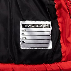 Marvel Avengers Spider-Man Little Boys Winter Coat Puffer Jacket Spider-Man, Red, 6