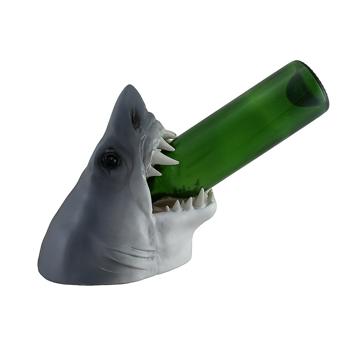 Zeckos Parched Predator Shark Head Wine Bottle Holder