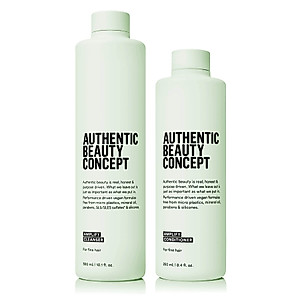 Authentic Beauty Concept Amplify Cleanser & Conditioner Set | Shampoo + Conditioner | Fine hair | Increases Body & Volume | Vegan & Cruelty-free | Sulfate-free | 10.1 fl. oz. & 8.4 fl. oz.