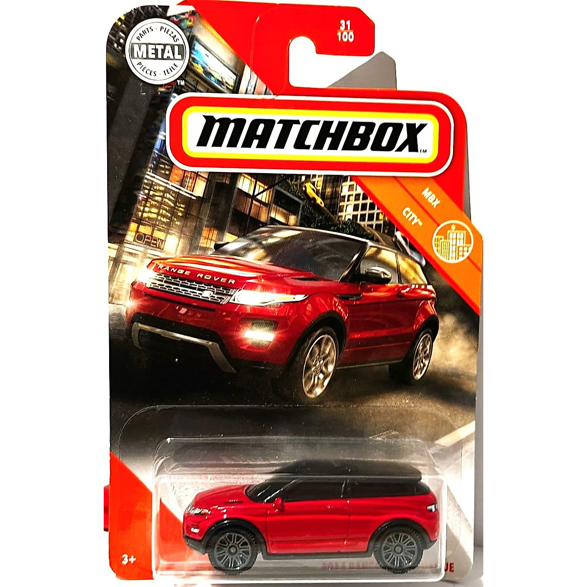 Matchbox 2014 Range Rovers Evoque, MBX City 31/100 Red