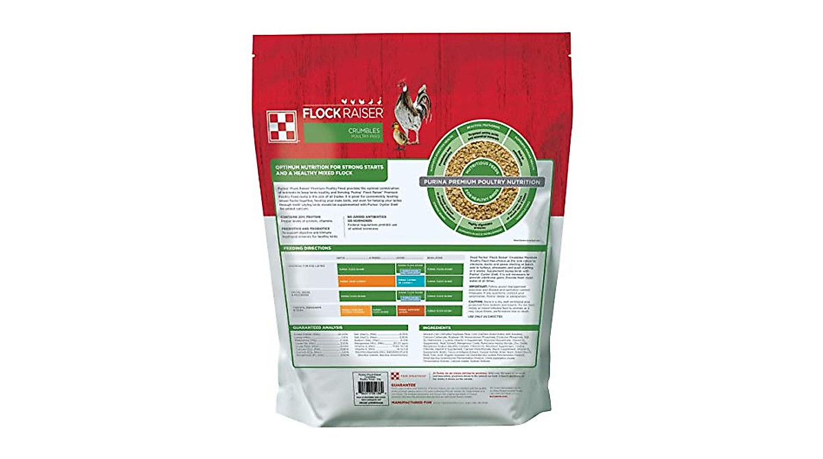 Purina Flock Raiser Crumbles - Complete Poultry Feed