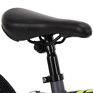 Huffy Enigma 20" Kid's BMX Bike, Beginner Level Rider, Ages 5+ Years Old, 3 Piece Steel Crank, 44/16 Gearing, Rugged and Durable, Strong and Lightweight for Speed and Handling, Matte Black