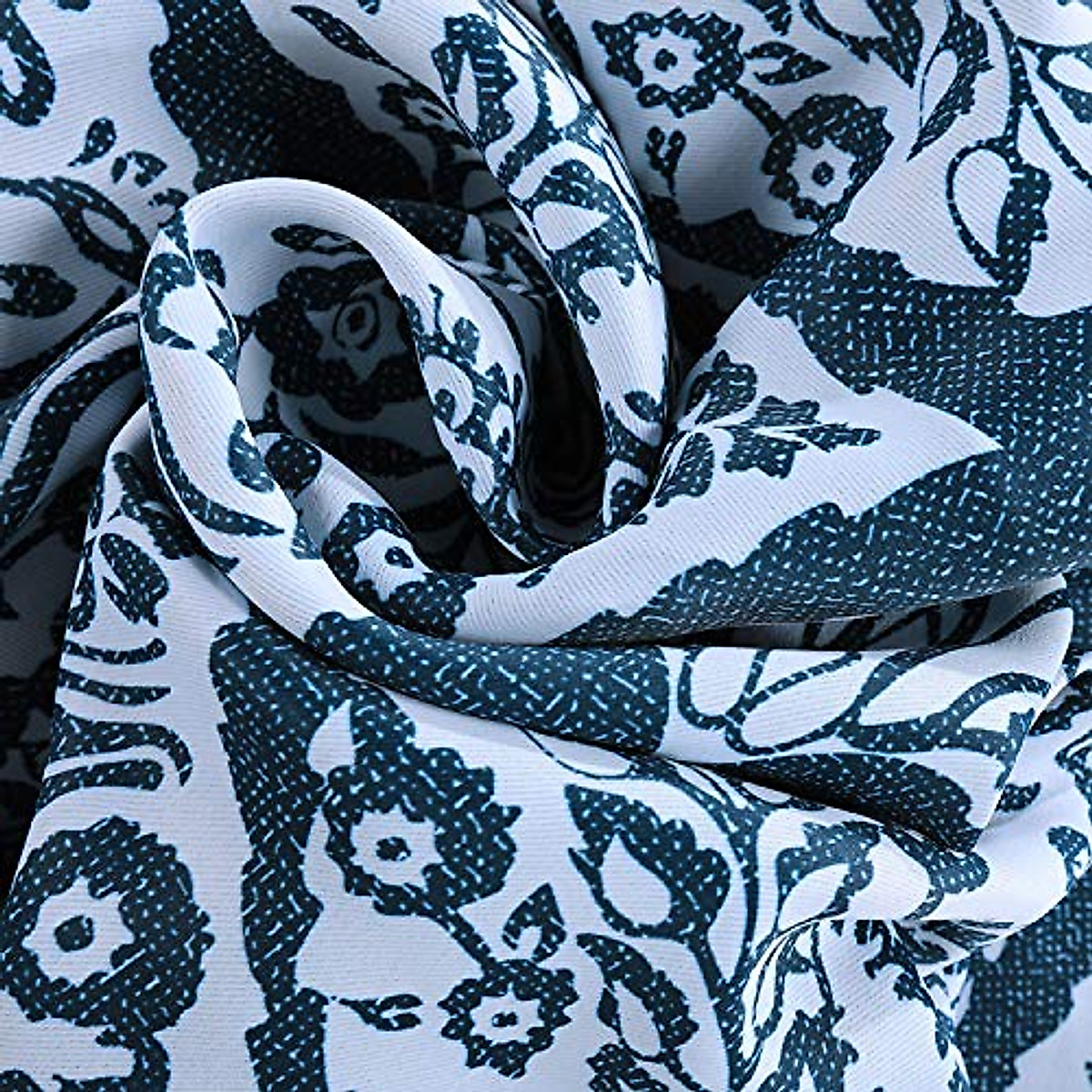 HPD Half Price Drapes Printed Room Darkening Curtains for Living Room & Bedroom 50 X 96, BOCH-KC108B-96 (1 Panel) Woodcut Green