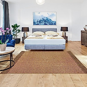 Large Outdoor Patio Rug 4x6 Washable Boho Cotton Area Rug Entryway Rug with Tassels Braided Runner Rug for Living Room Bedroom Dining Room Kitchen Indoor Farmhouse Entryway Carpet Mat