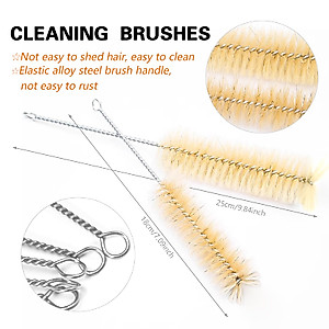 Aeseusia Graduated Cylinders Plastic Beakers, 10ml 25ml 50ml 100ml Plastic Measuring Cylinders, 50ml 100ml 250ml 500ml 1000ml Plastic Beakers with Pipettes,Plastic Funnel,Wash Bottle and Brushes