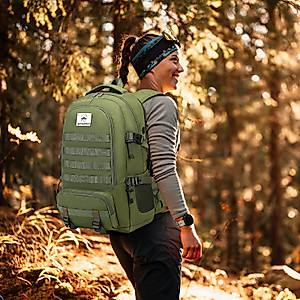 JANSBEN Hiking Camping Backpack 40L, Lightweight Rucksack Men Women Outdoor Sport Trekking Traveling Daypack