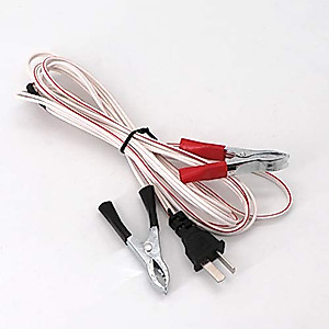kipa 10.1 Feet 12 Volt D.C. Battery Charging Cord Replace for EU1000i EU2000i EU3000i EU3000ckag Generators # 32660-894-BCX12H Alligator Clips Durable