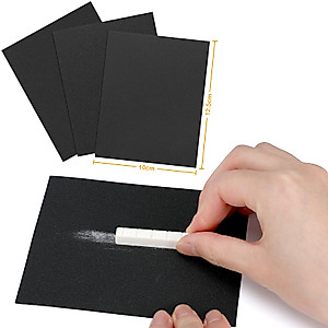 Blisstime 2 Sets of Classical Guitar Bone Saddle and Nut 3pcs Sand Paper Premium Quality