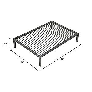 Premium Argentine Grill + Brazier - Iron Argentina Grill - BBQ Parrilla Asado - Sor Pampa Grill (32 x 20 in)