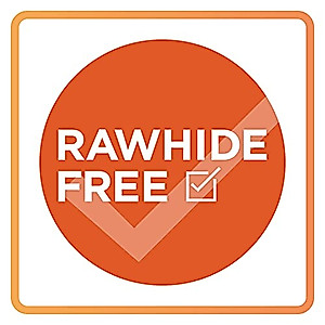 NutriChomps Dog Chews, 6-inch Braids, Easy to Digest, Rawhide-Free Dog Treats, Healthy, 4 Count, Real Peanut Butter Flavor