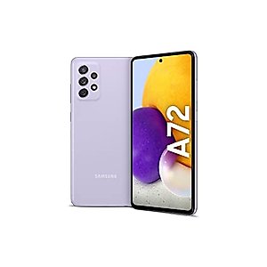 Samsung Galaxy A72 A725F-DS 4G Dual 256GB 8GB RAM Factory Unlocked (GSM Only | No CDMA - not Compatible with Verizon/Sprint) International Version - Awesome Violet