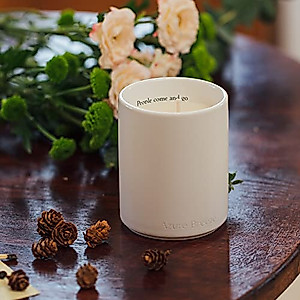 AZURE BREEZE Scented Candle, 45 Hours Burn, Candles Gifts for Women, Natural Soy Ceramic Jar Candle, Cedar & Fir