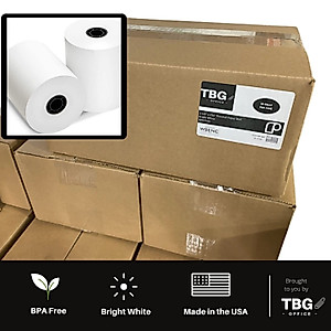 3 1/8” x 230' Thermal Paper Rolls - BPA FREE – MADE IN USA - Receipt paper rolls – Point of Sale Cash Register - Thermal printer paper - Credit Card Paper - for POS systems (1 Case - 10 Rolls)