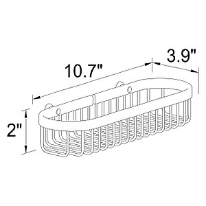 Ginger G502/PC Splashables Deep Shower Basket, Polished Chrome, 11