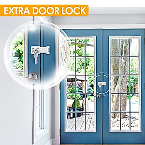 CRANACH 3 Inch Zinc Alloy Chrome Finish Cabinet Lock with Key