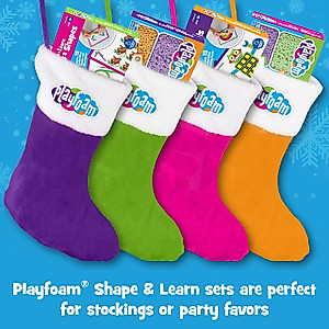 Educational Insights Playfoam Shape & Learn 4-Pack, Learn Letters, Numbers, Counting & Shapes, Fidget & Sensory Toy, Ages 3+, Amazon Exclusive