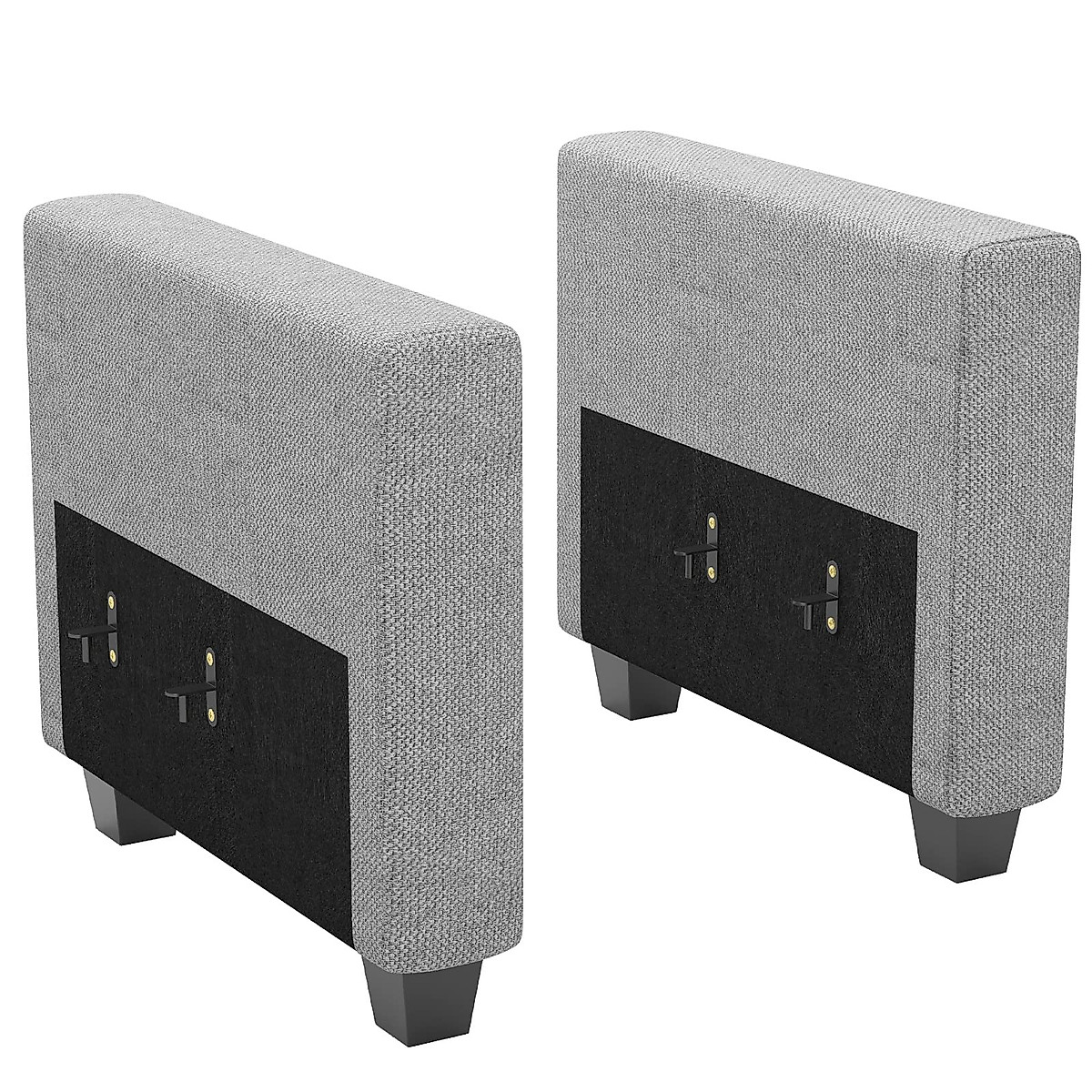 Belffin Armrest Module for Modular Sectional Sofa Couch Side Armrest for Sectional Modular Sofa Fabric Light Grey