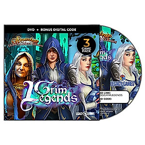 Legacy Games Amazing Hidden Object Games for PC: Grim Legends (3 Game Pack) - PC DVD with Digital Download Codes