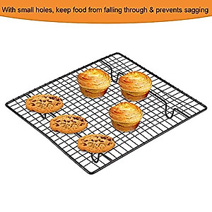 Aramox Cooling and Baking Rack, Stainless Steel Cooling and Baking Rack Nonstick Cooking Grill Tray For Biscuit/Cake/Bread