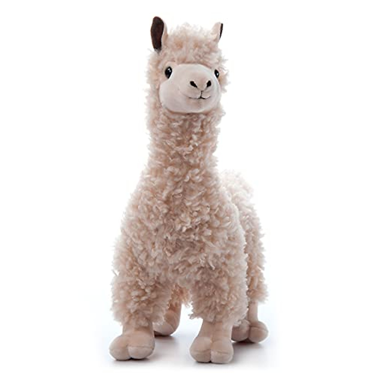 The Petting Zoo Alpaca Stuffed Animal Plushie, Gifts for Kids, Wild Onez Zoo Animals, Alpaca Plush Toy 14 inches