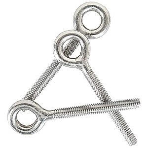 M5 Eye Bolt 304 Stainless Steel Ring Bolts Welded Closed Screw Rod Eye Screw Bolts Corrosion Resistant 10PCS