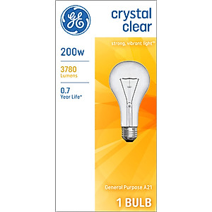 GE FBA_16069 Lighting, 1-Pack, Crystal Clear