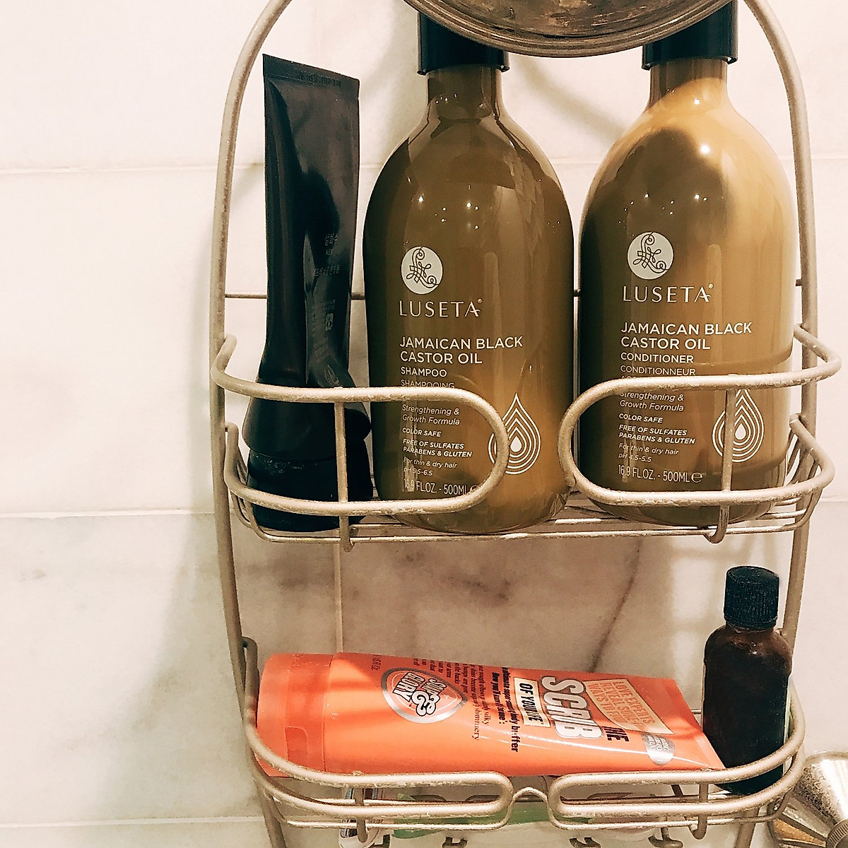 Luseta Jamaican Black Castor Oil Shampoo Strengthen and Restore Fine and Dry Hair Scalp Care 16.9oz