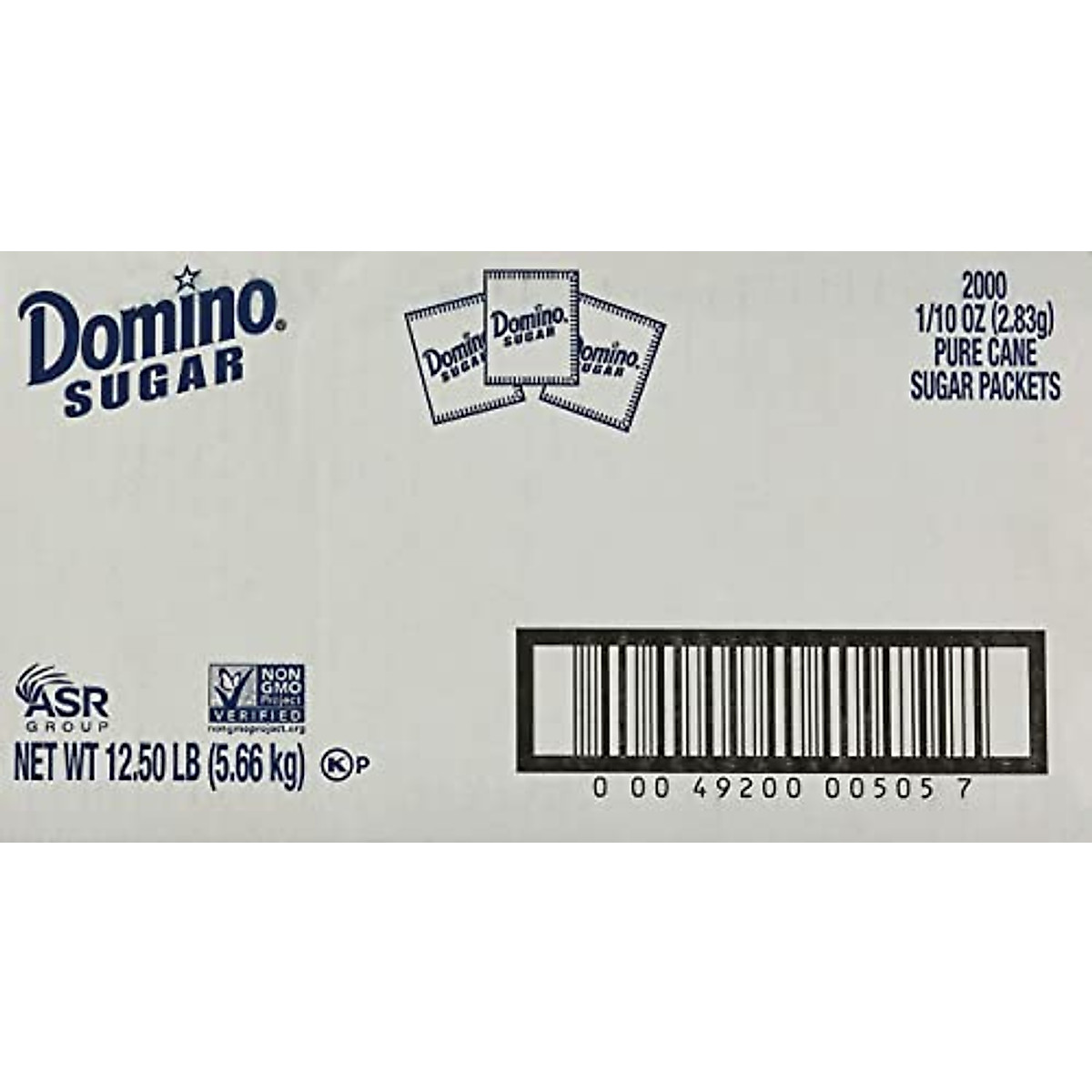Domino Sugar Packets, 0.1 Ounce (Pack of 2000)