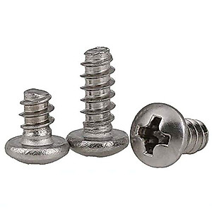 M5x12 mm -5PCS Pan Head Flat Tail Phillips Self Tapping Screws 304 A2 Stainless Steel (M5*12 mm -5PCS)
