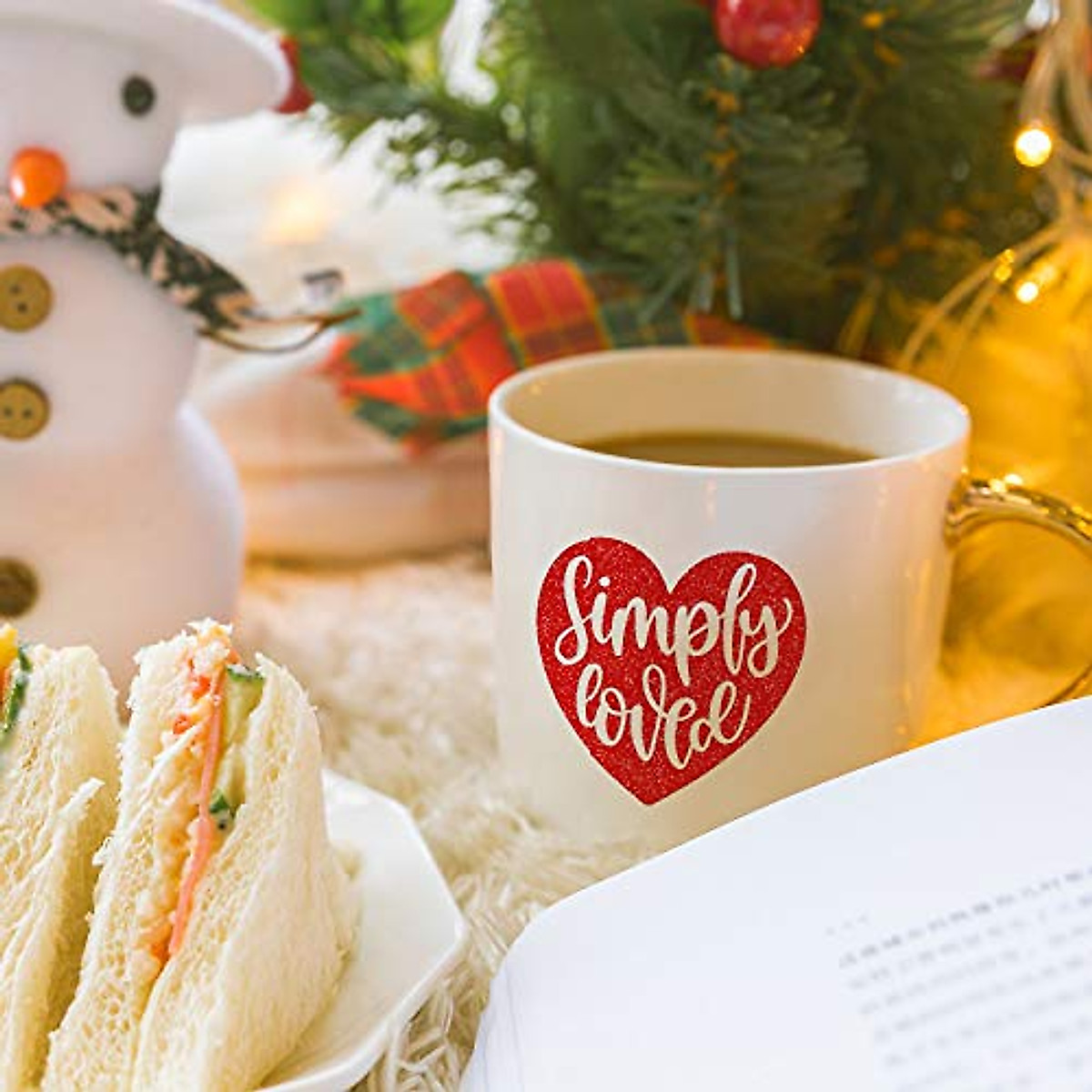 GIRAFVINYL Red Glitter Vinyl Roll,Glitter Permanent Vinyl 12" x 6ft Christmas Red Vinyl Roll for Craft Decor, Home Decor,Car Sticker,Signs,