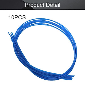 Othmro 10Pcs 3.28ft ABS Plastic Welding Rods, Blue 1/5"x1/68" (WxTHK) ABS Plastic Shell Repair Rods Welder Sticks for Daily Plastic Repair, Car bumper Plastic Repair, Hot Air Gun