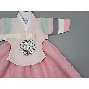 hanbok ore Hanbok Baby Girl 100th Days Korea Traditional BAIKIL Party Celebrations Pink Saekdong 01,Medium
