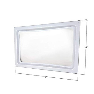 ICON 12149 RV Skylight Inner Dome, White, 24 Inch