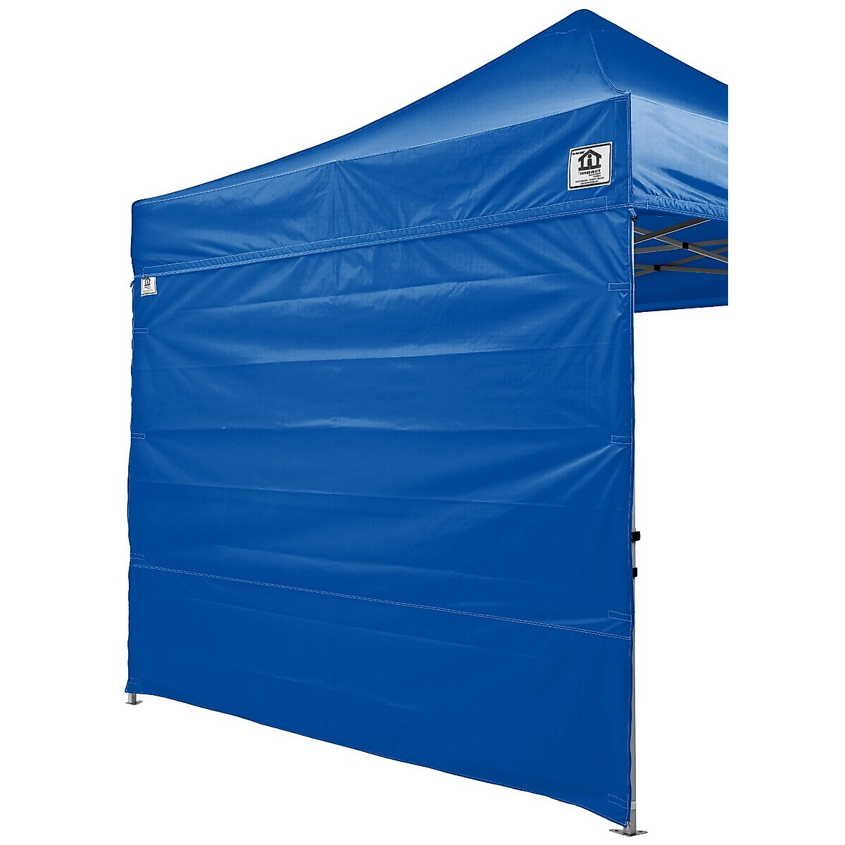 Impact 10' x 10' Pop Up Canopy Tent with Sidewalls, Commercial Grade Steel Frame, Includes 4 Sidewalls, Weight Bags and Rollerbag, Royal Blue
