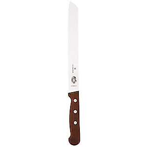 Victorinox 8-Inch Wavy Edge Bread Knife, Rosewood Handle