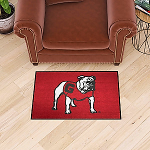 FANMATS 35700 NCAA - Georgia Bulldogs Starter Mat Accent Rug - 19in. x 30in.| Sports Fan Home Decor Rug and Tailgating Mat